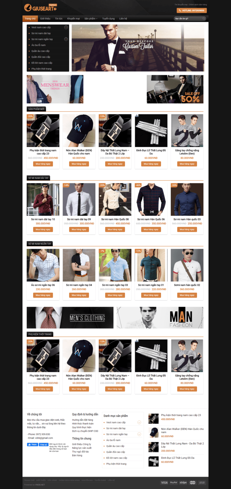 Source Code Theme wordpress bán quần áo, thời trang 04 2025 Themevip | Source Code Mẫu Website ...