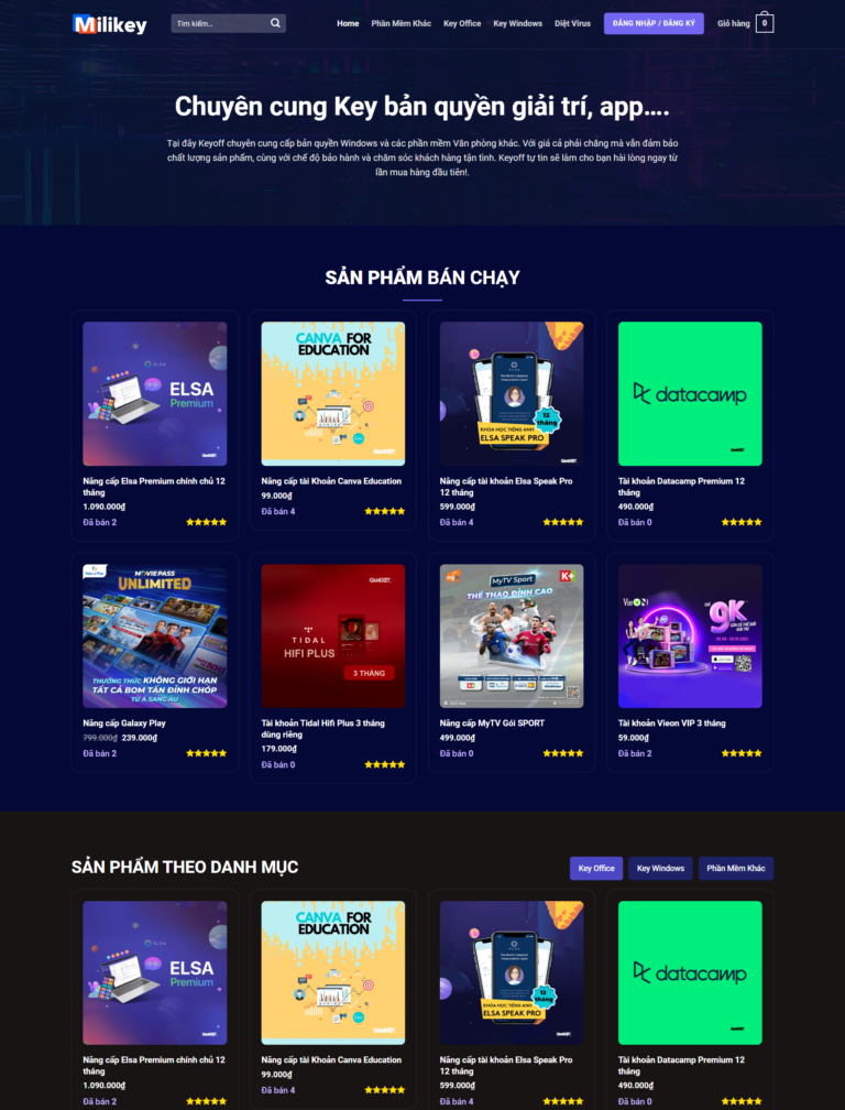 Source Code Theme WordPress Shop bán Tài nguyên, Sản phẩm số, Mmo 2025 Themevip | Source Code ...
