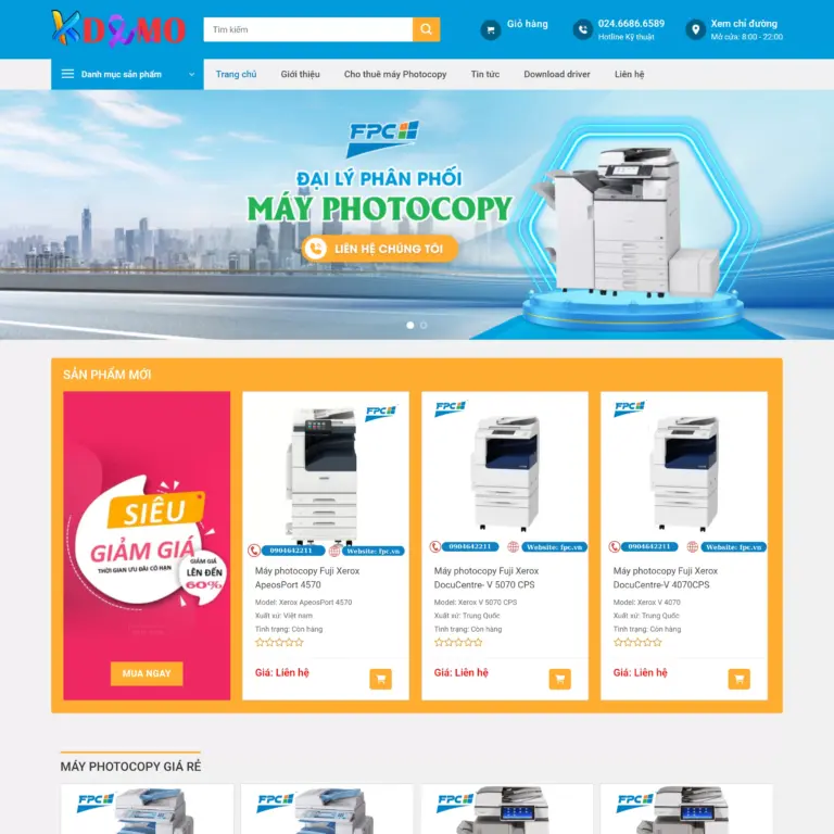 Source Code Mẫu Website Bán Máy Photocopy Chuẩn đẹp 2025 Themevip Source Code Mẫu Website Chất