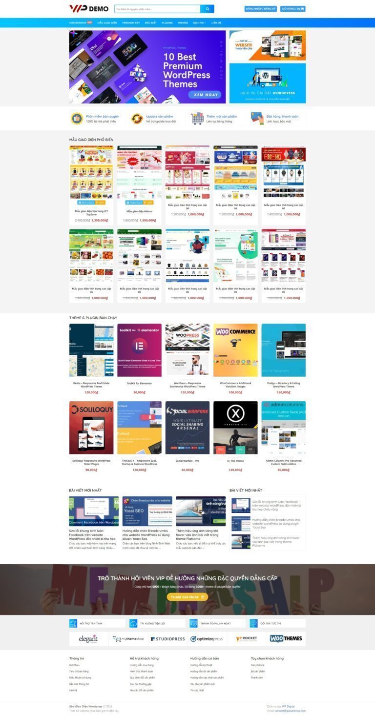 Source Code Mẫu Website Bán File Theme Plugin Giao Diện Website Chuẩn đẹp 2025 Themevip Source